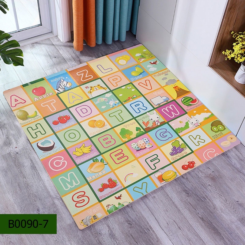 แผ่นรองคลาน เสื่อรองคลาน มีลายสีสันสดใส สำหรับเด็กหัดคลาน 4 ชิ้น มีหลายรูปแบบ 1.2m*1.2m B0092 ...