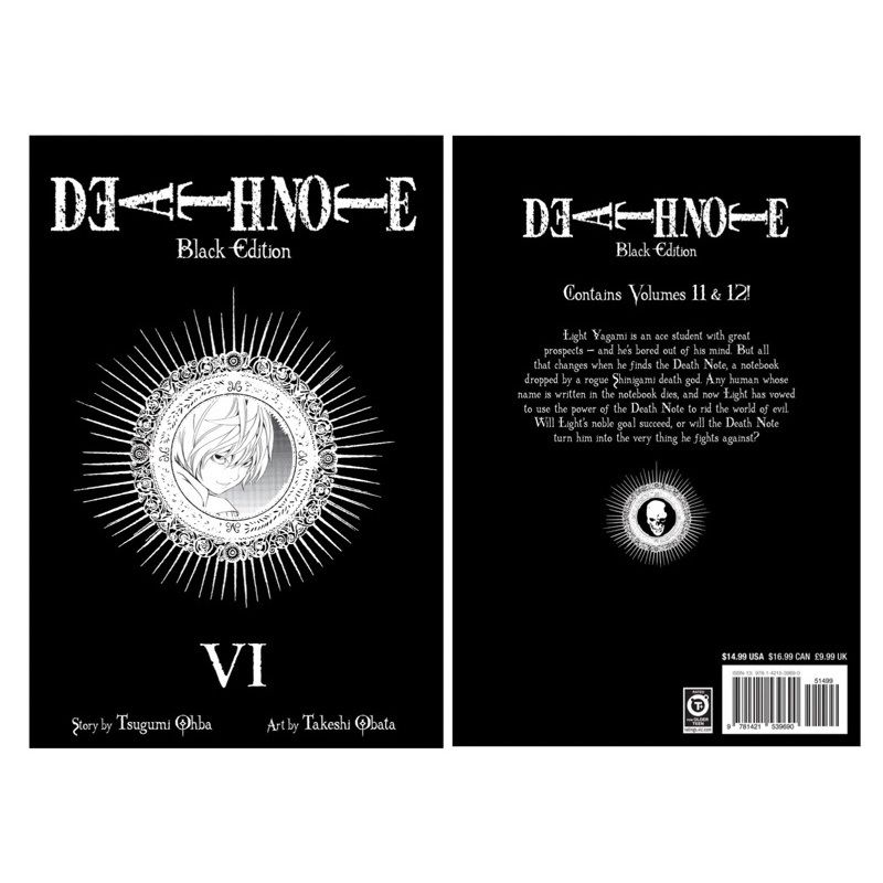Death Note [English Manga] - Black Edition (individual) Volume 1-6 ...