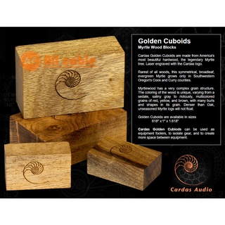 ของแท้ไม้รองเครื่องเสียง CARDAS Golden Cuboids Myrtle Wood Blocks Size ...