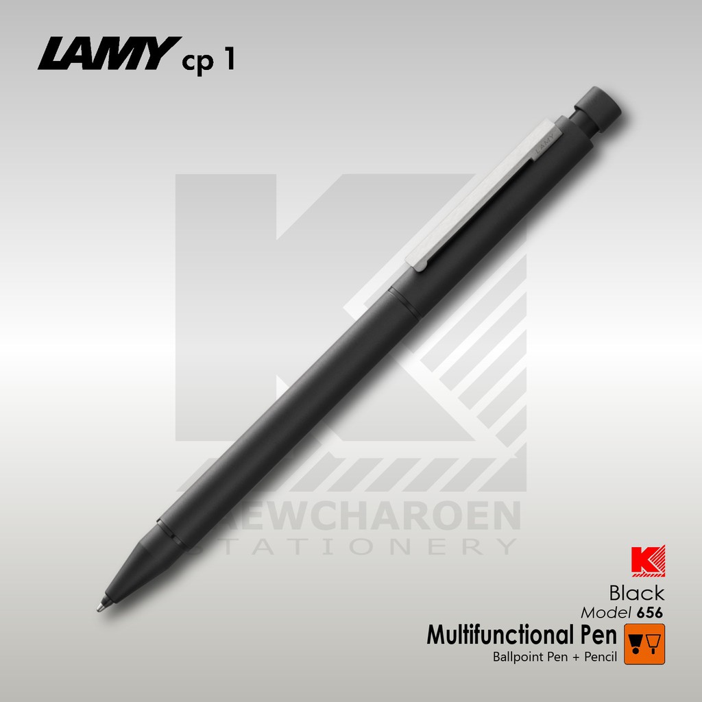 ปากกา 2 ระบบ LAMY cp 1 twin pen Black [Model 656] ด้ามสีดำ | Shopee Thailand