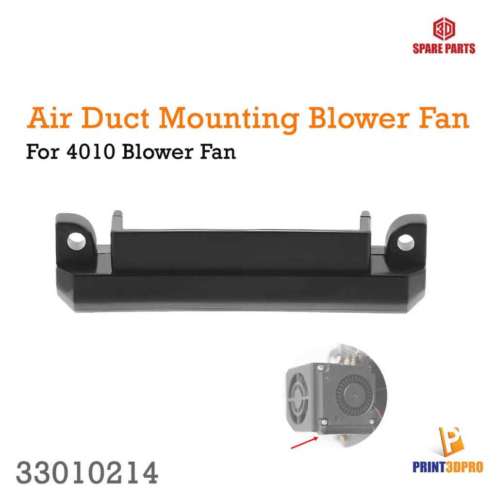 3D Printer Part Air Duct Mounting For 4010 Blower Fan อะไหล่เครื่อง ...