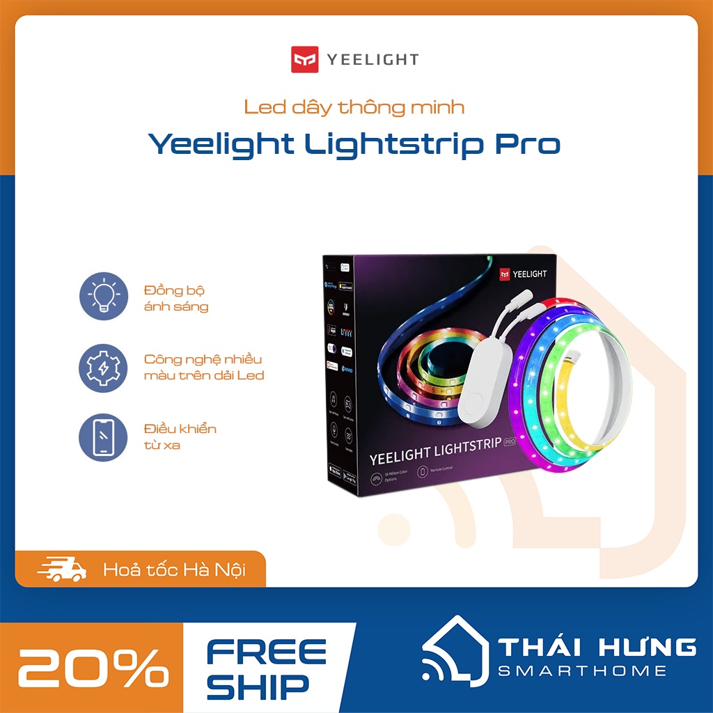 [HN Express] สายไฟ LED อัจฉริยะ YEELIGHT LIGHTSTRIP PRO รุ่น PRO ใหม่ 2022 – Homekit เข้ากันได้ ...
