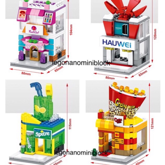 Legonano เลโก้ นาโน lego nano nanoblock ร้านค้า ministreet | Shopee ...