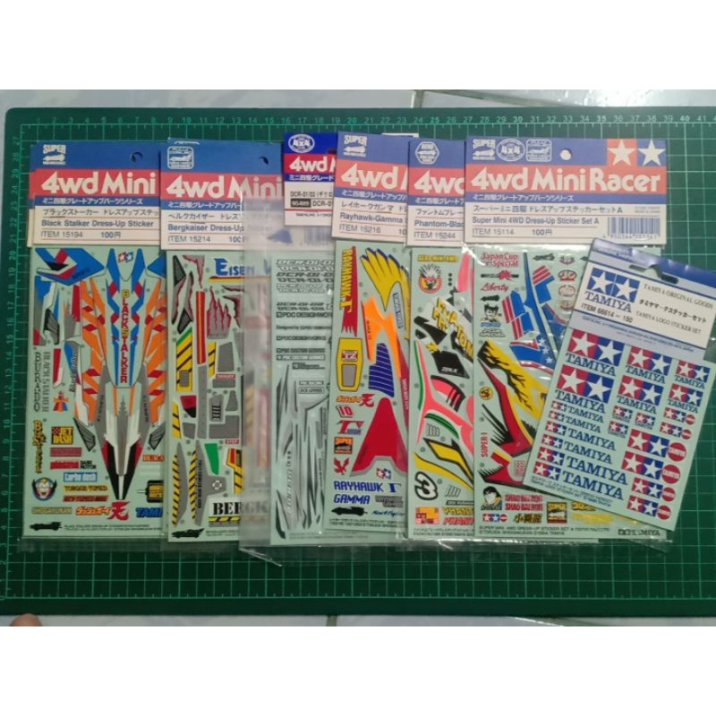 Tamiya Sticker Mini 4WD ของแท้ 💯% | Shopee Thailand