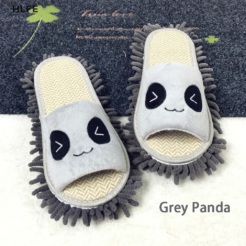 HL Cartoon Dog Lazy Mop Slippers Unisex Microfiber Cleaning Floor ...