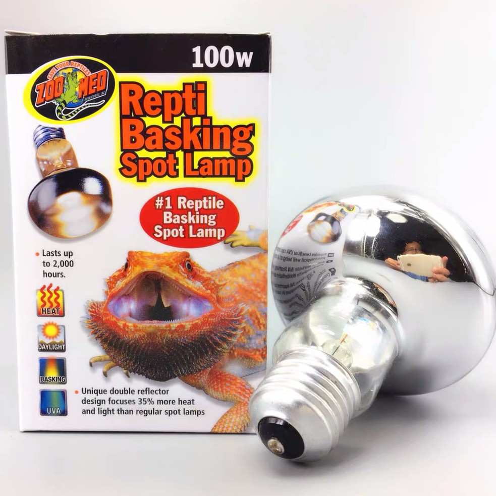 หลอดไฟให้ความร้อนยูวีเอZooMed Repti basking spot lamp 100W | Shopee ...