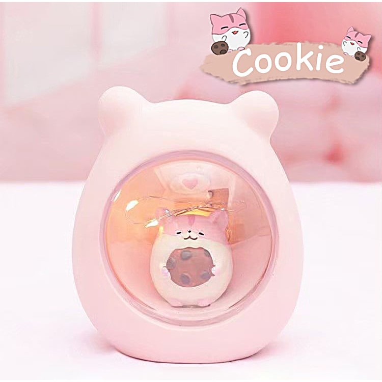 โคมไฟบ้านหนูแฮมเตอร์ (Hamster house lamp) ตั้งโต๊ะ LED ตกแต่งห้อง ...