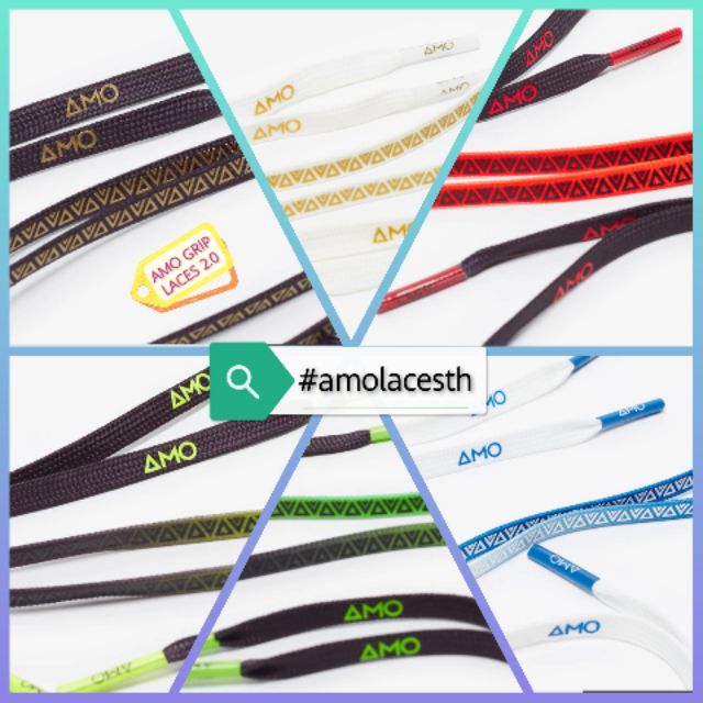 AMO grip laces gen.2 - เชือกรองเท้า | Shopee Thailand
