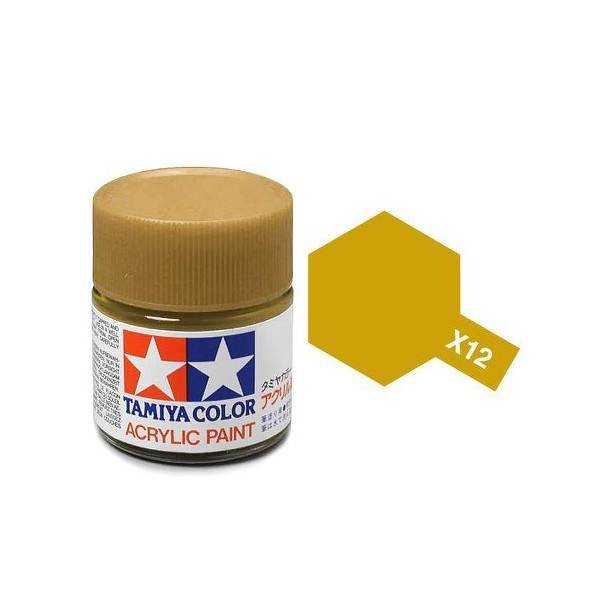 สีสูตรน้ำ TAMIYA X-12 Gold Leaf (10 ml) | Shopee Thailand