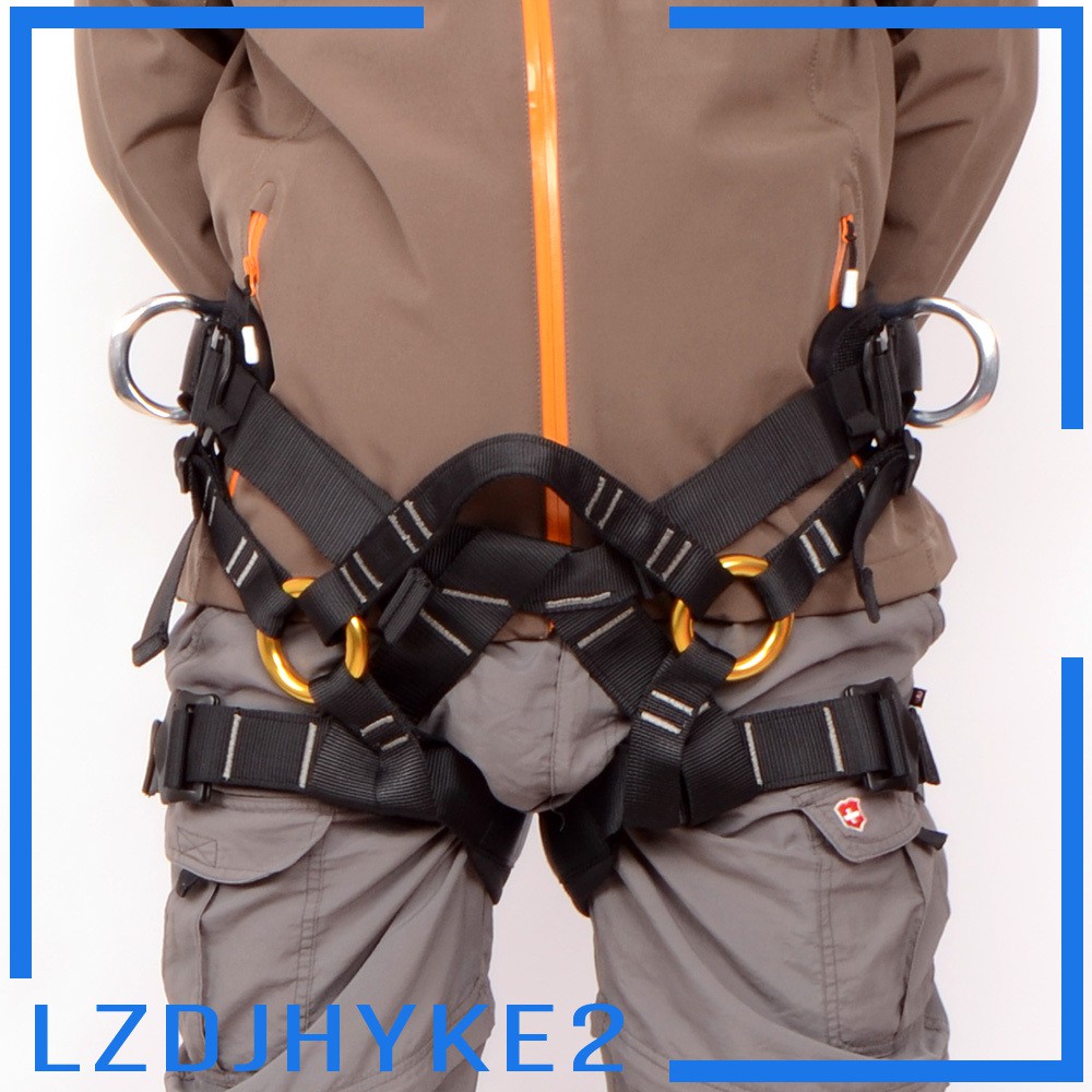 Bolehdeals Harness เข็มขัดนั่งสําหรับปีนต้นไม้ Abseiling Rappelling ...