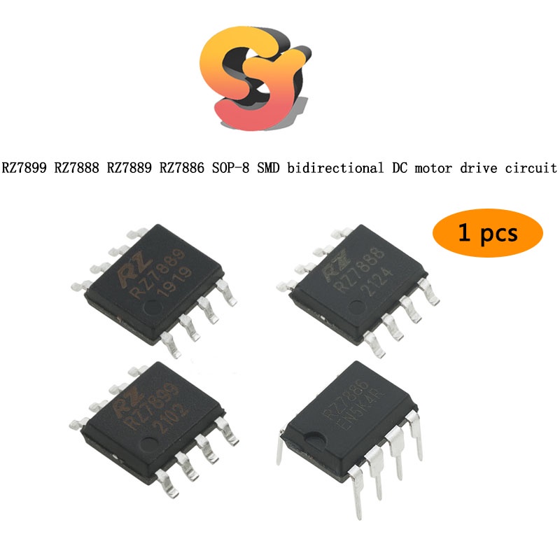 1pcs RZ7899 RZ7888 RZ7889 RZ7886 SOP-8 ชิป 2-Way มอเตอร ์ ไดรฟ ์ วงจร ...