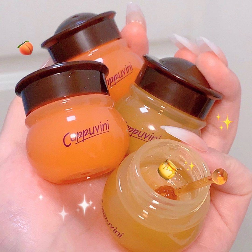 ลิปบาล์มน้ำผึ้ง บำรุงริมฝีปาก Cappuvini [CP54] ชุ่มชื้น กระปุกรูป ...