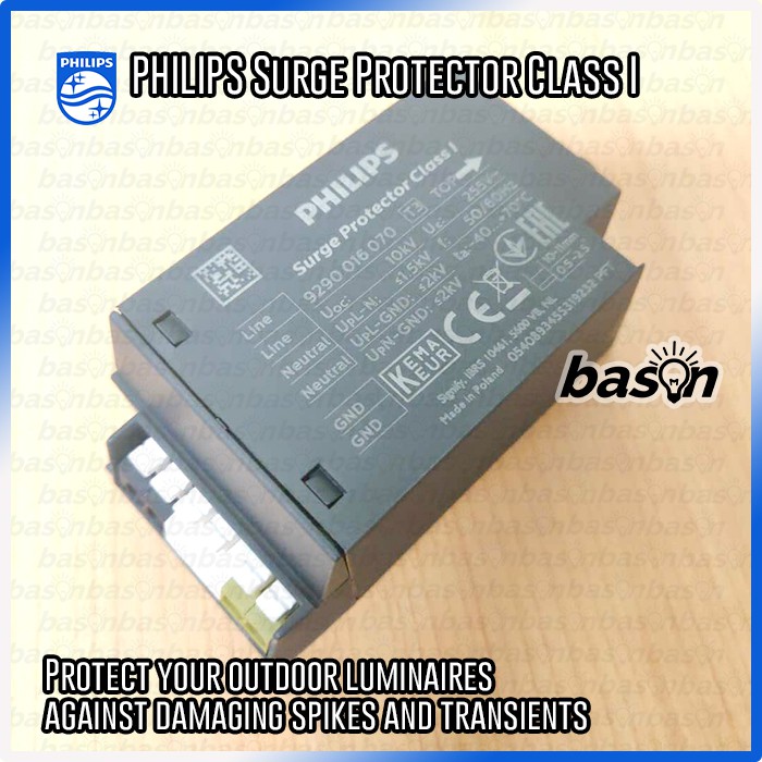 Philips Surge Protector Class I - ความเร็วกลางแจ้ง | Shopee Thailand