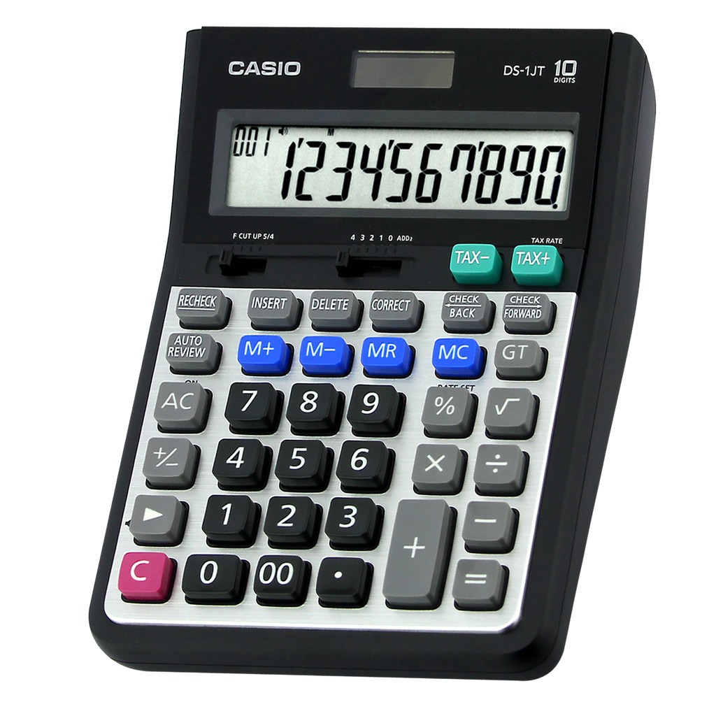เครื่องคิดเลข Casio DS-1JT ตั้งโต๊ะขนาดใหญ่ (10 หลัก) Heavy Duty | Shopee Thailand