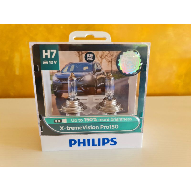 PHILIPS หลอดไฟหน้ารถยนต์ Philips X-tream Vision PRO+150% 3700K H7 แท้ ...