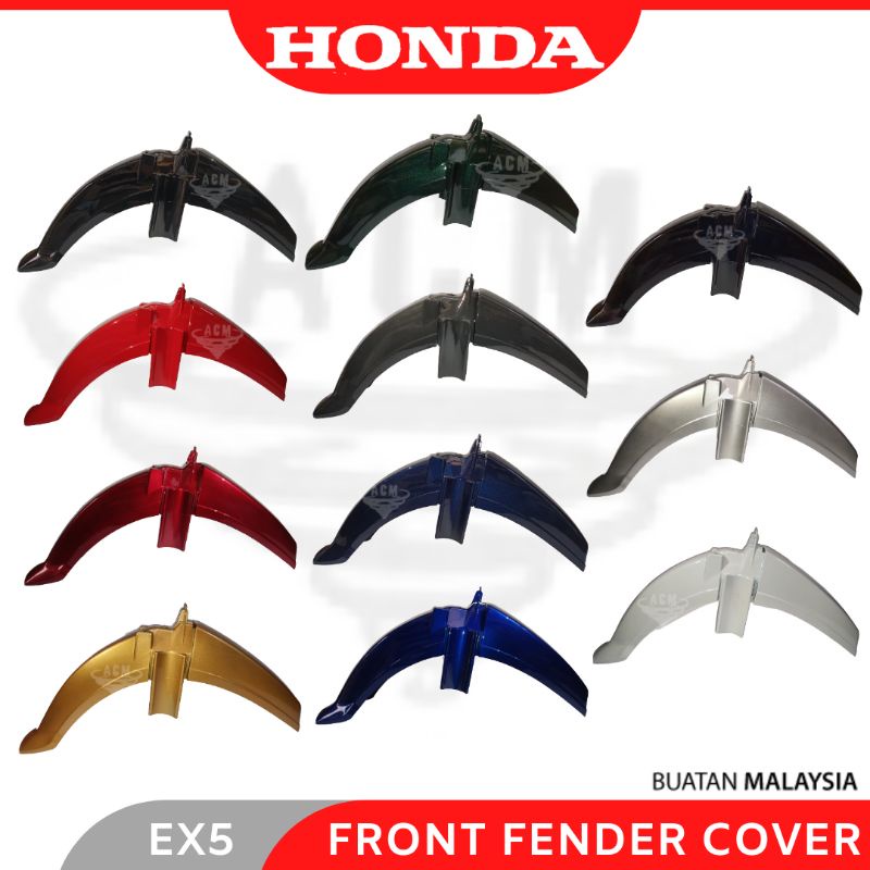 บังโคลนหน้า พลังงานสูง สีดํา สีม่วง สีเทา สีแดง สีฟ้า สําหรับ HONDA EX5 Dream Tayar Depan Mud ...