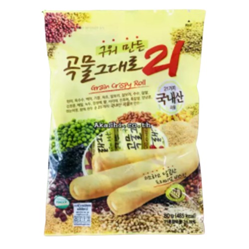 Grain Crispy Roll ขนมธัญพืชสอดไส้ครีมชีส ขนมเกาหลีนำเข้า GAEMI Food ...