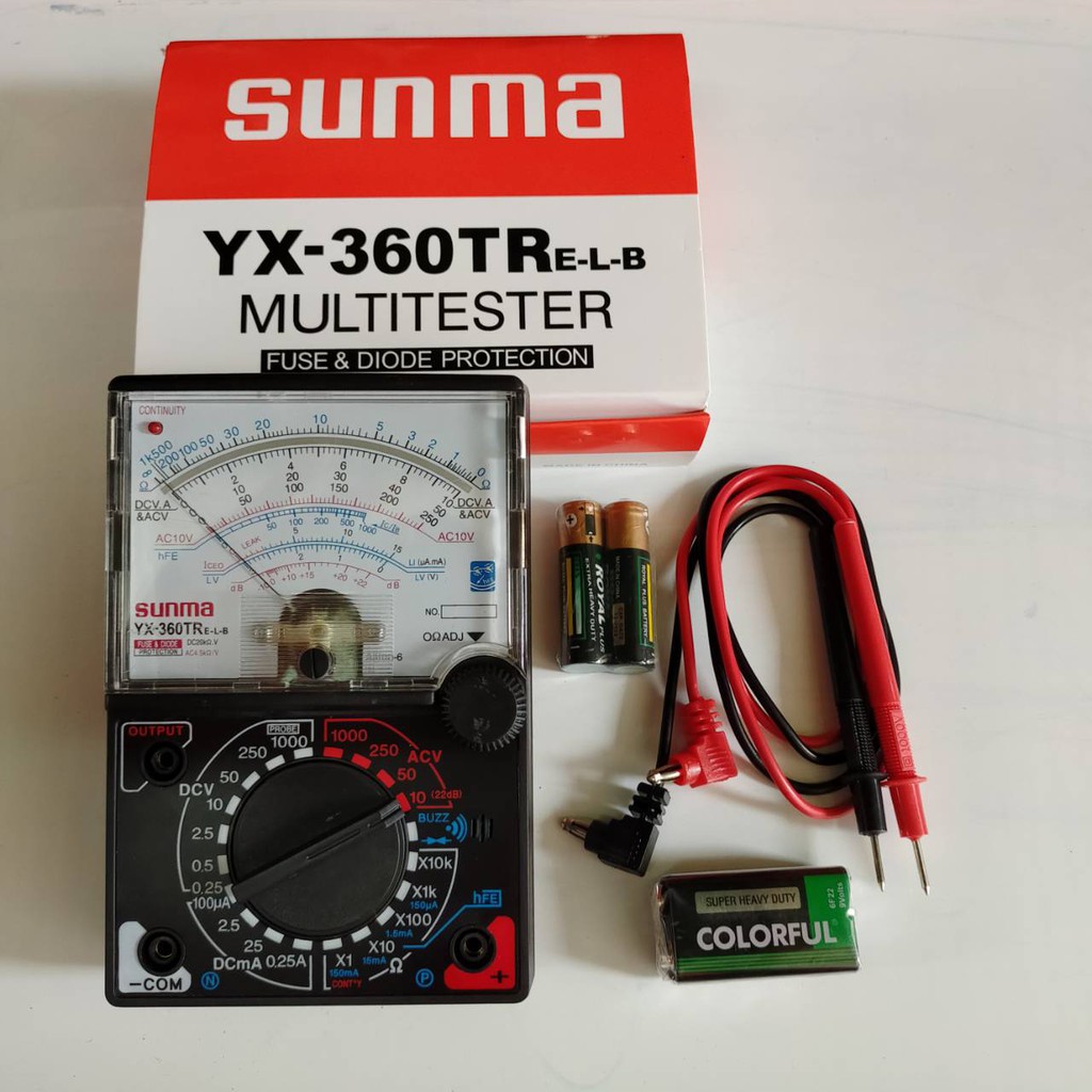 โวลมิเตอร์ มัลติมิเตอร์ Sunma YX-360TR Multitester *ของแท้*(แถมถ่าน และ ...