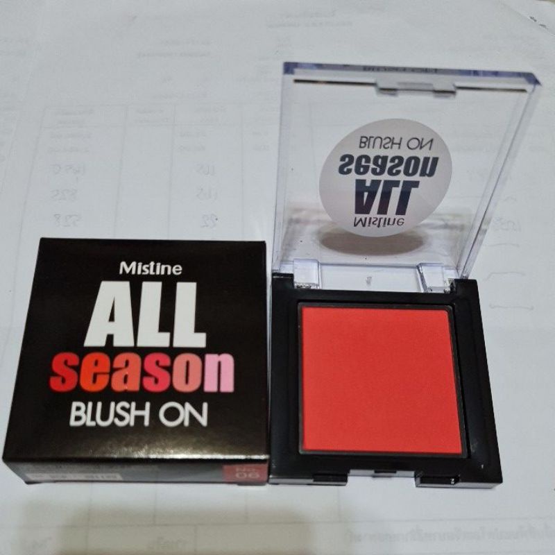 Mistine All season/Pure Rose Blush on ปัดแก้มมิสทีน กุหลาบชั้นเลิศจาก ...