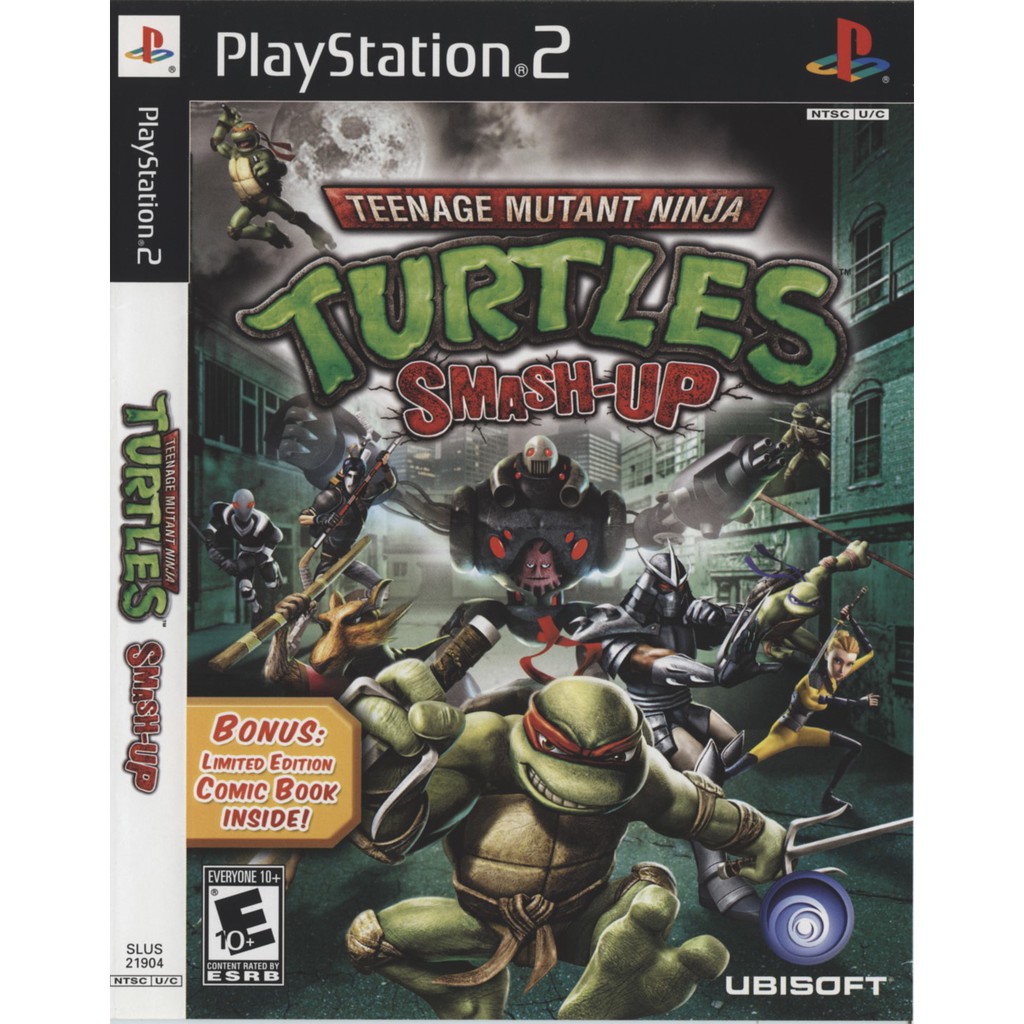 แผ่นเกมส์ Teenage Mutant Ninja Turtles Smash-Up PS2 Playstation 2 ...