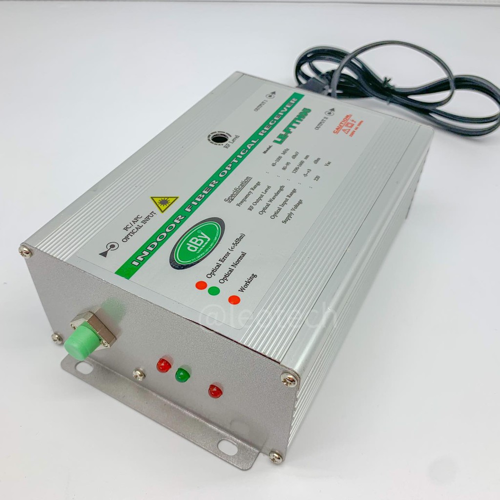 Leotech-dBy-LE-FTTH95 Optical Receiver & Optical Node อุปกรณ์รับและแปลงไฟเบอร์ออพติค แป็น RF ...