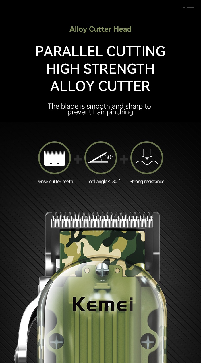 Kemei KM-1926 เครื่องปัตตาเลี่ยนตัดผมไฟฟ้า หน้าจอ LCD ชาร์จ USB | Shopee Thailand