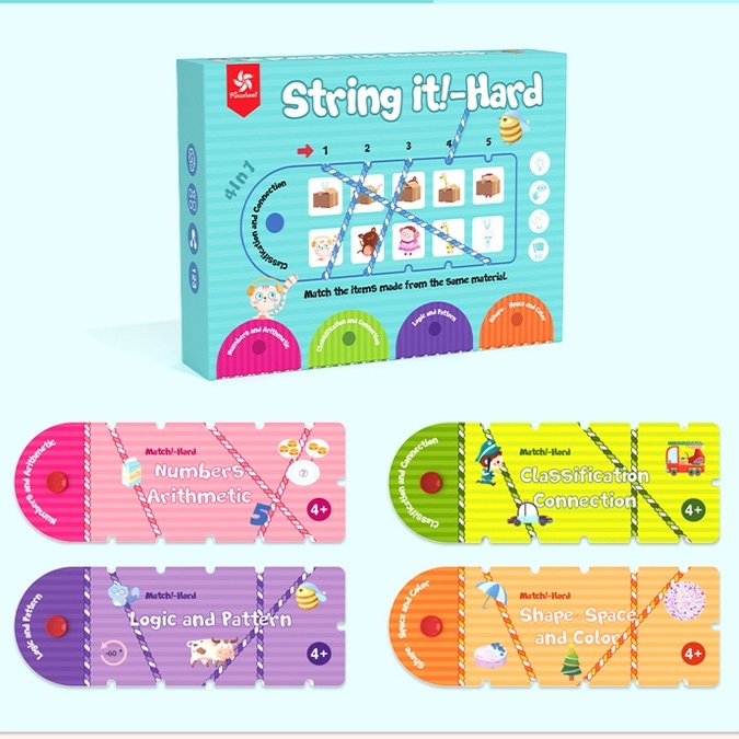 Pinwheel String It! เกมเชือกจับคู่ ฝึกสมาธิ Logic และ การเรียนรู้ | ของ ...