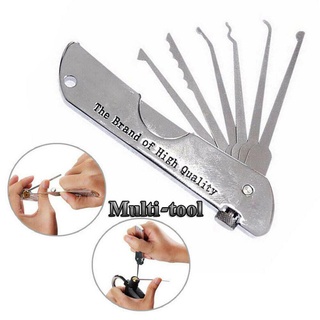 Lock Picking Set Foldable 7 in 1 Stainless Steel Lock Pick Set with ...