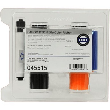 ECO YMCKO Full-Color Refill Ribbon - 250 images For HID Fargo C50 ...