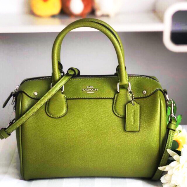 กระเป๋า Coach หมอนเขียว9นิ้ว #F31083 Mini Bennett Green ใบเสร็จ แคร์ ...