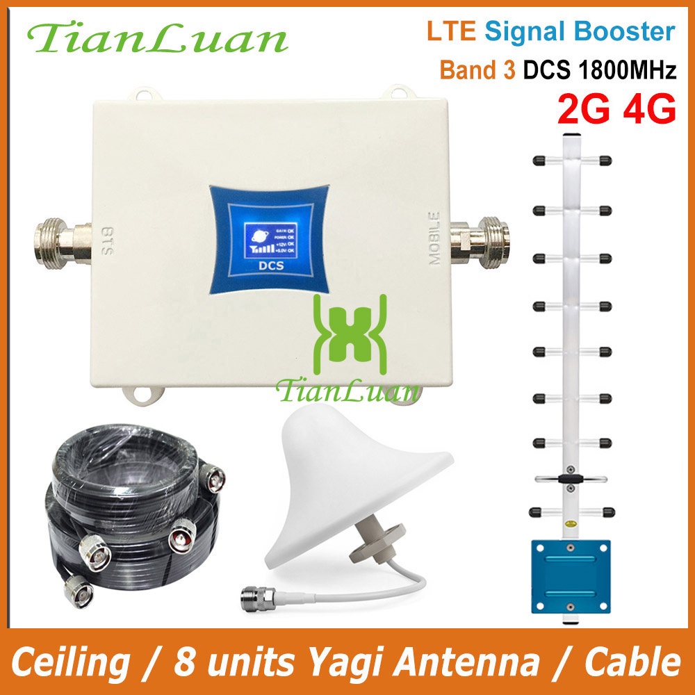 เครื่องขยายสัญญาณเครือข่าย 3 LTE 4G DCS 1800MHz B3 1800 MHz พร้อมเสาอากาศ สําหรับโทรศัพท์มือถือ ...