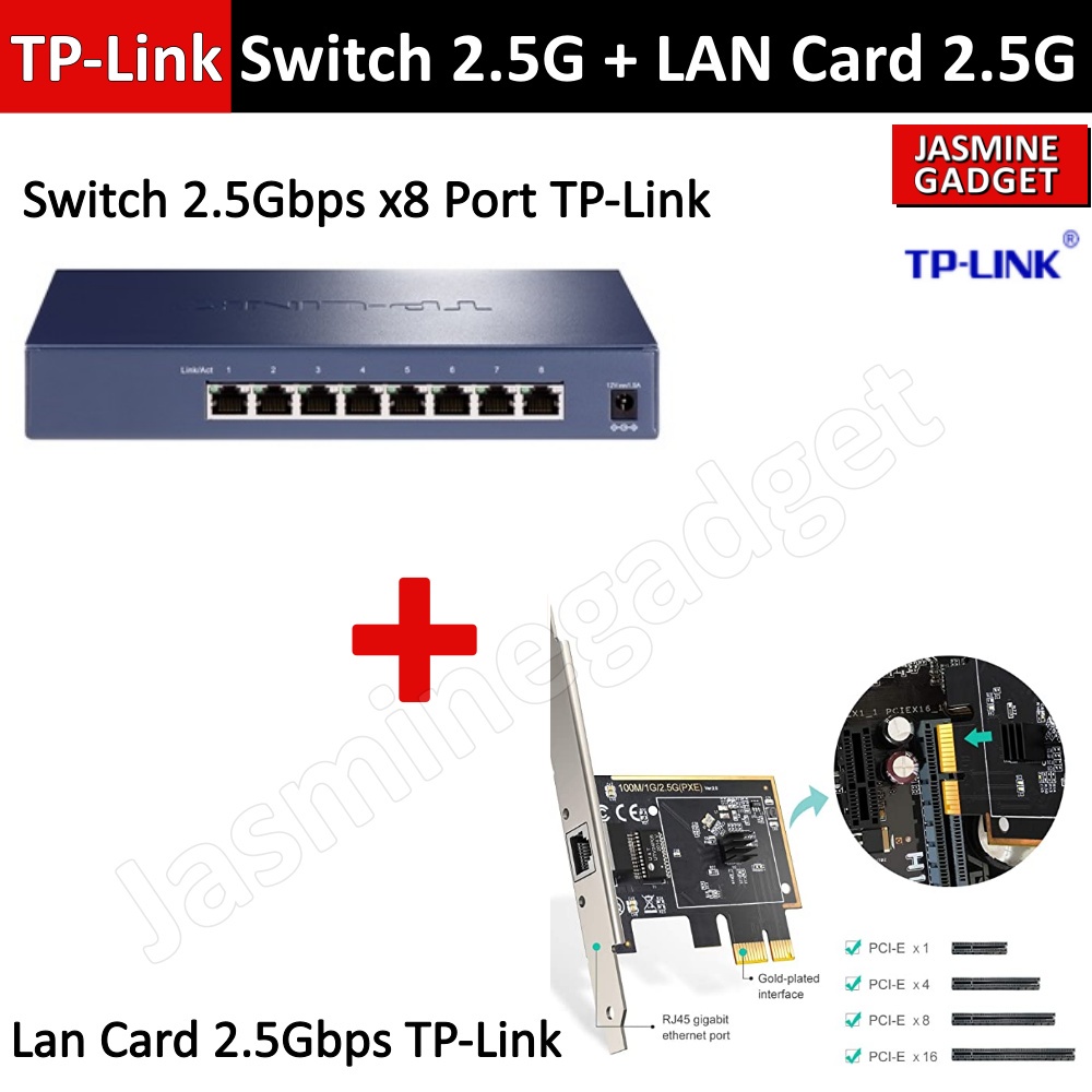 TP-Link Switch 2.5G (1000/2500 Mbps) 8 & 5 Port RJ45 unmanaged เนต ...