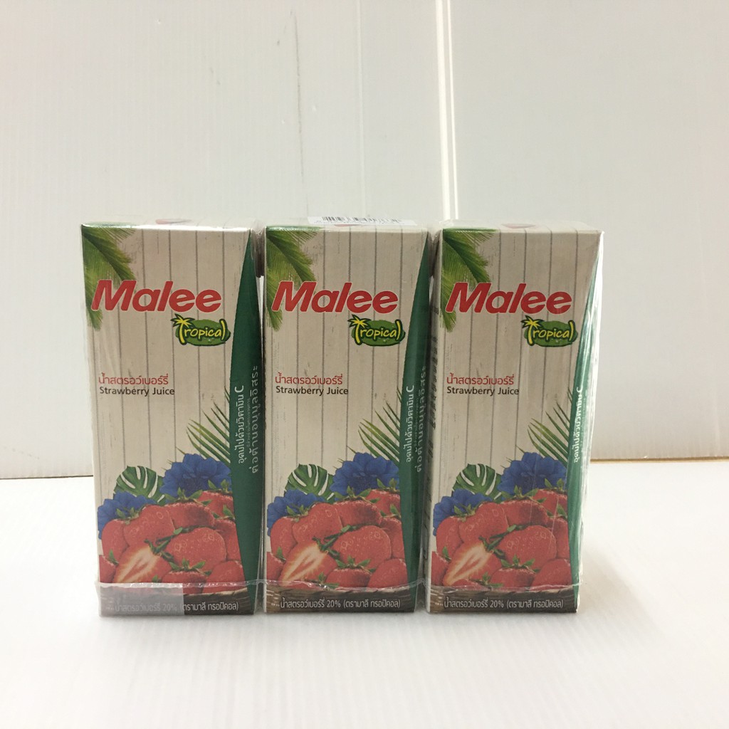 (แพ็ค 3) Malee Tropical มาลี ทรอปิคอล น้ำผลไม้ มี 5 รส 180 มล. | Shopee Thailand