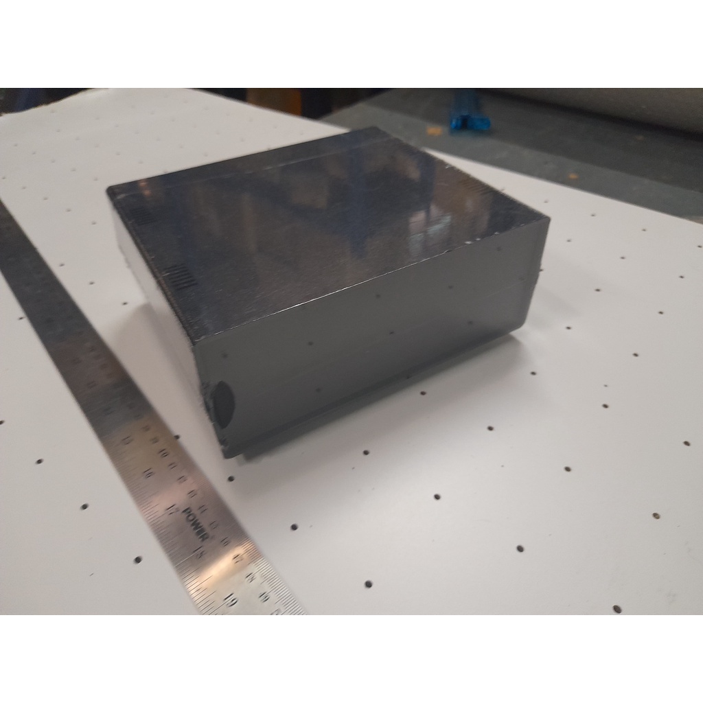 กล่องประกอบวงจร กล่องพลาสติก ขันสกรูด้านล่าง BฺB08 กล่องเอนกประสงค์สีดำ ...