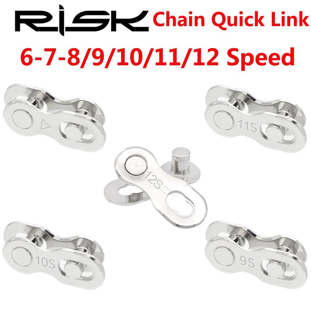 Risk 678/9/10/11/12 Speed Bike Chain Quick Link Mountain Cycling ...