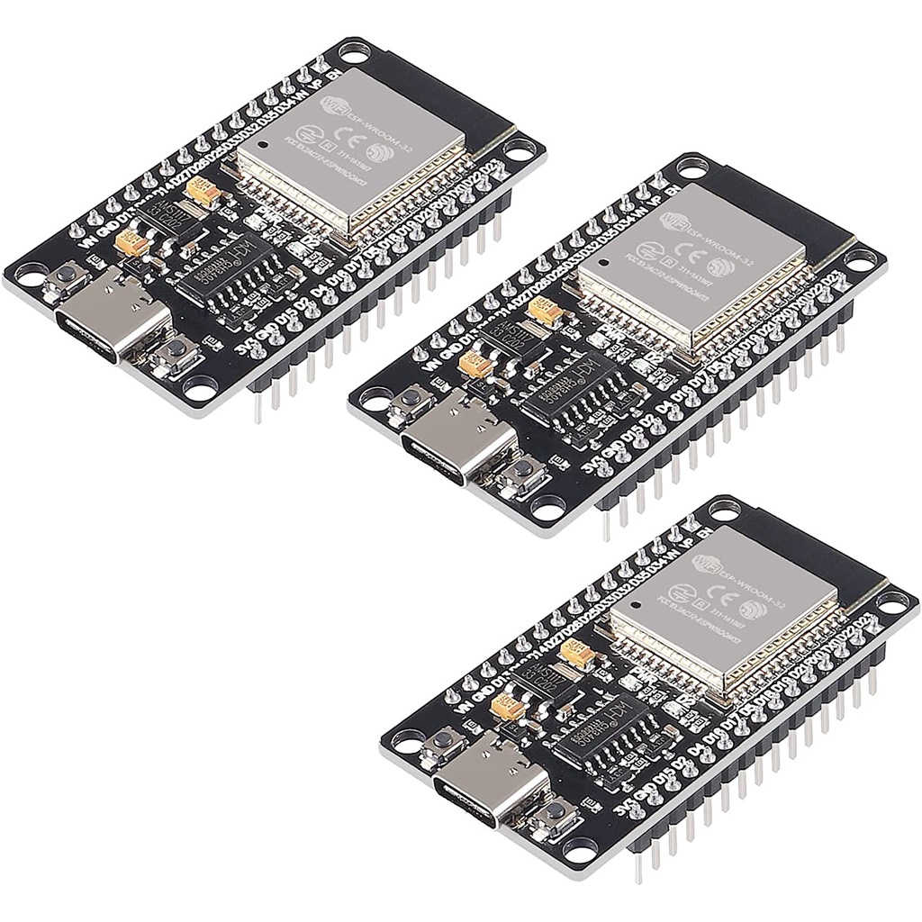 3Pcs ESP-WROOM-32 ESP32 ESP-32S Type-C USB Development Board 2.4GHz ...