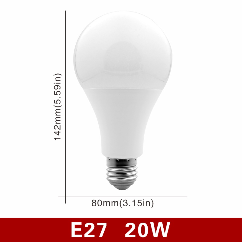 Got Liang หลอดไฟสปอตไลท์ LED E27 E14 20W 18W 15W 12W 9W 6W 3W AC 220V สีขาวอบอุ่น ประหยัดพลังงาน ...