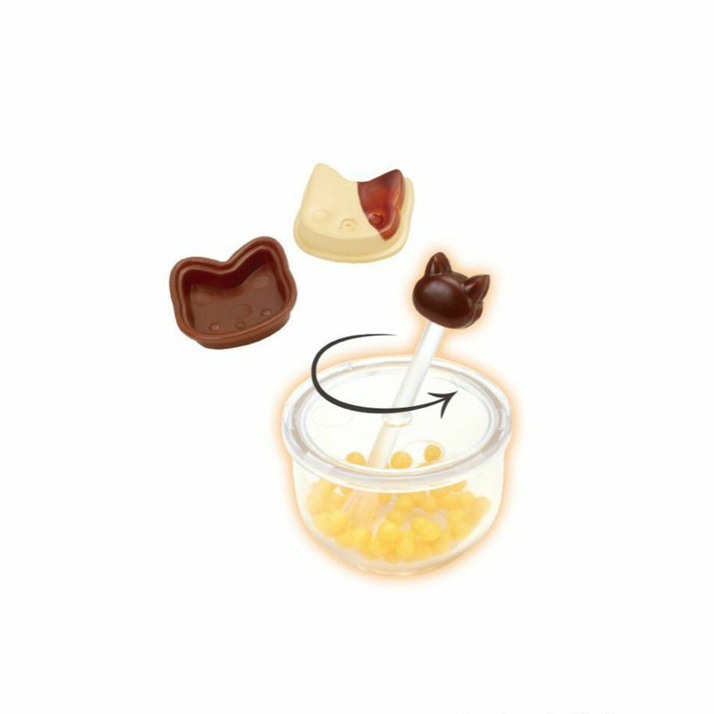 กาชาปอง Nyanko pudding set [Nyanko Kitchen Mike Cat Version] งานแท้ ...