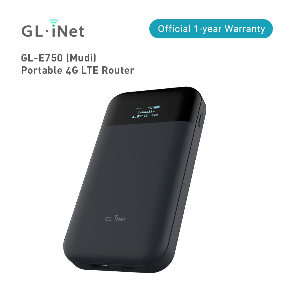 GL.iNet GL-E750 (MUDI) 4G LTE OpenWrt VPN Router, 128GB Max MicroSD ... GL.iNet GL-E750 (MUDI) 4G LTE OpenWrt VPN Router, 128GB Max MicroSD ...