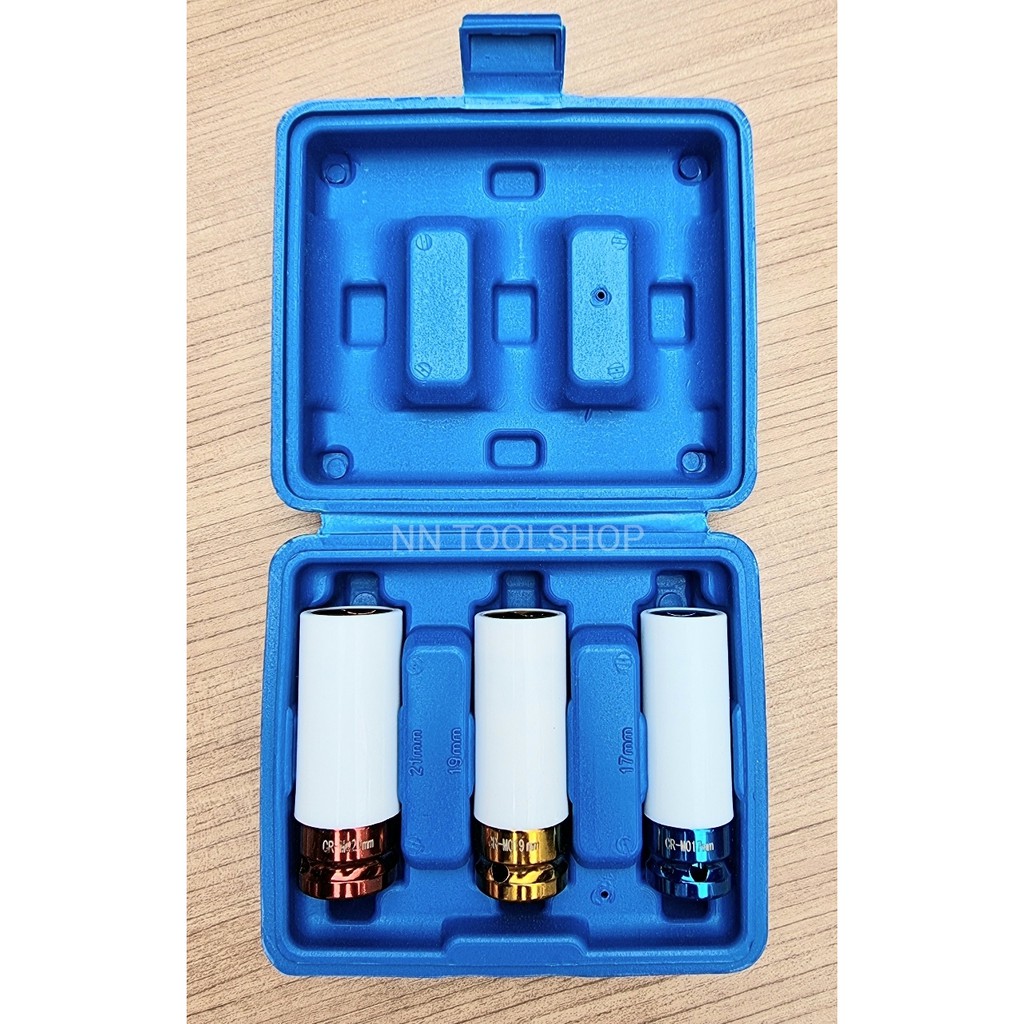 ลูกบล็อกถอดล้อแม็ก ALSO AE03A 4 หุน ขนาด 17, 19, 21 มิลลิเมตร ชุด 3 ชิ้น สินค้าพร้อมส่ง | Shopee ...