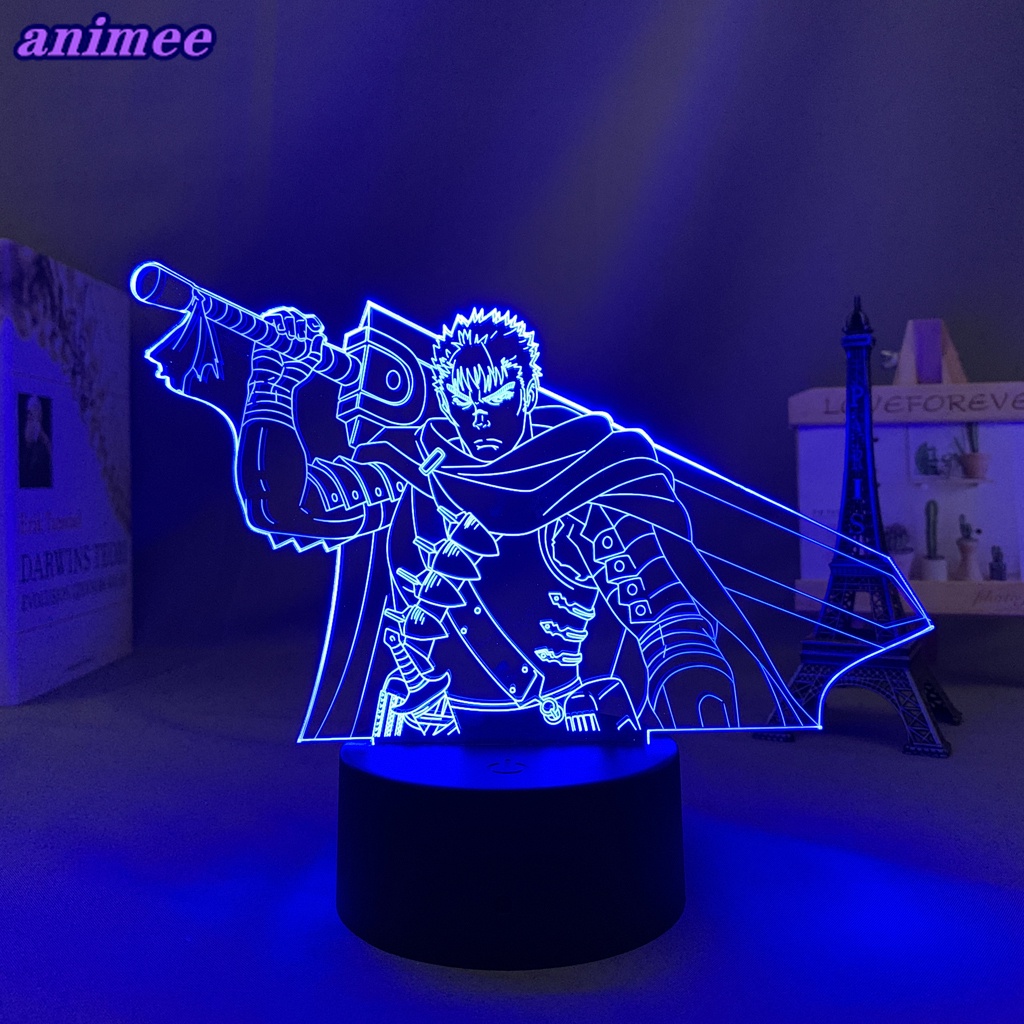 อะนิเมะไฟ Led Berserk Guts สําหรับตกแต่งบ้าน Rgb เปลี่ยนสี Usb ...