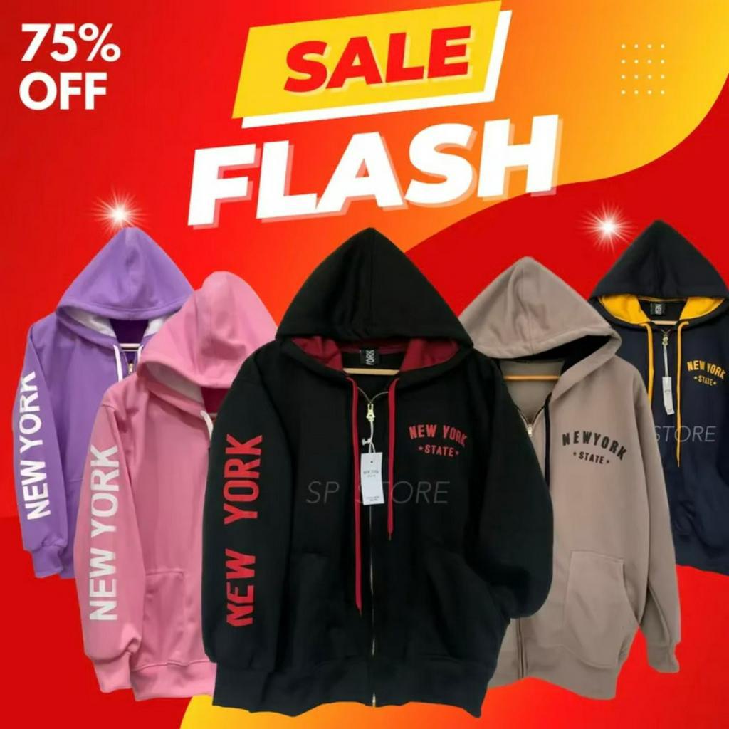 เสื้อแขนยาว เสื้อกันหนาว NewYork รุ่นสกรีนแขน | Shopee Thailand