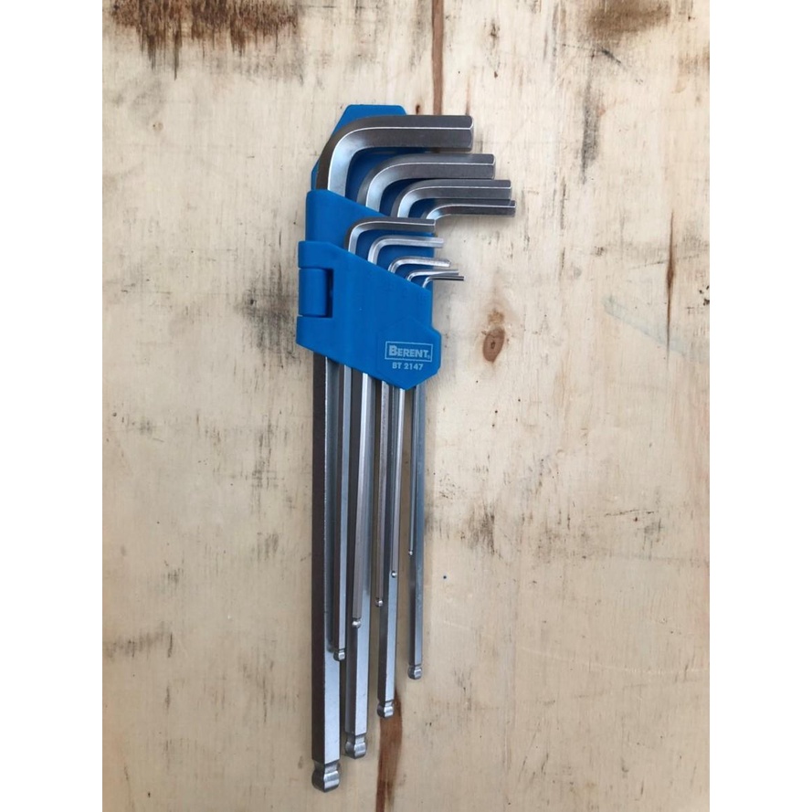 🔥โค้ดINC3LEL3ลด30฿ประแจหกเหลี่ยมหัวบอล 1.5-10 มม 9pcs Hex Wrench ยี่ห้อ ...