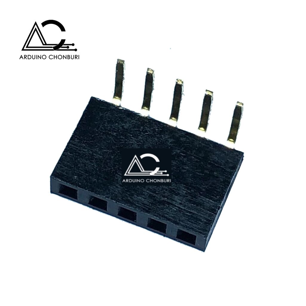 แบบฉาก 1x5 pin 2.54mm 90 degree Single Row Female | Shopee Thailand
