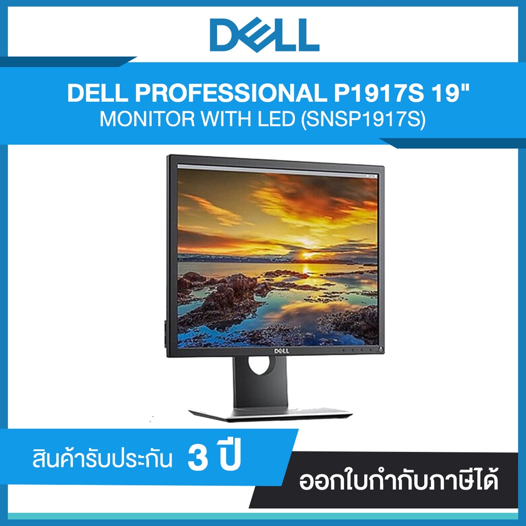 Monitor Dell P1917S 19" Square LED (SNSP1917S) รับประกันศูนย์ 3 ปี ...