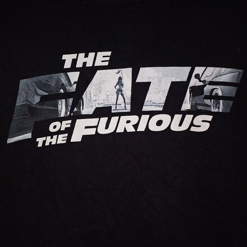 เสื้อยืด Usa หนัง The Fate Of The Furious แท้ Size L อก22/ยาว28.5 ...