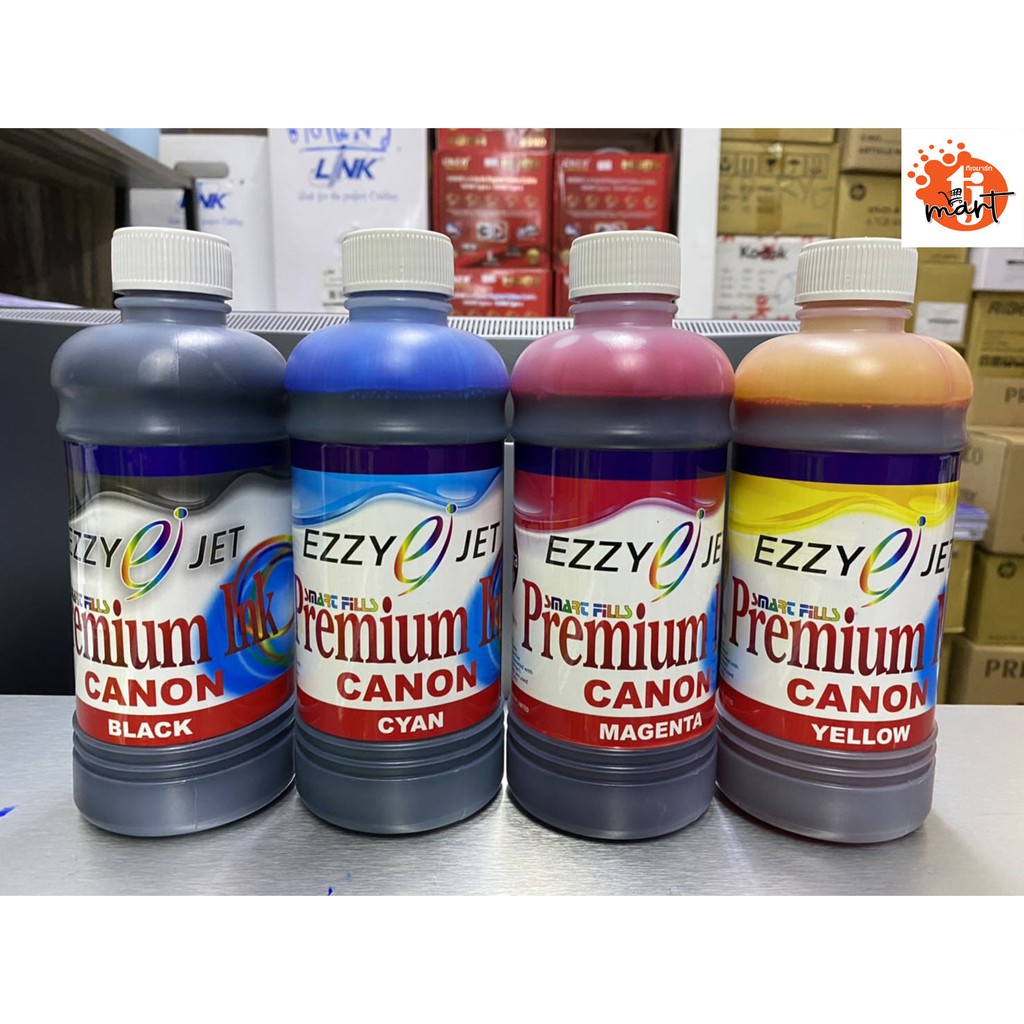 น้ำหมึกพิมพ์ INKJET Ezzy jet 500 ml. ใช้เติมเครื่องพิมพ์ CANON ชุด 4 ขวด (ฺBK,C,M,Y) | Shopee ...