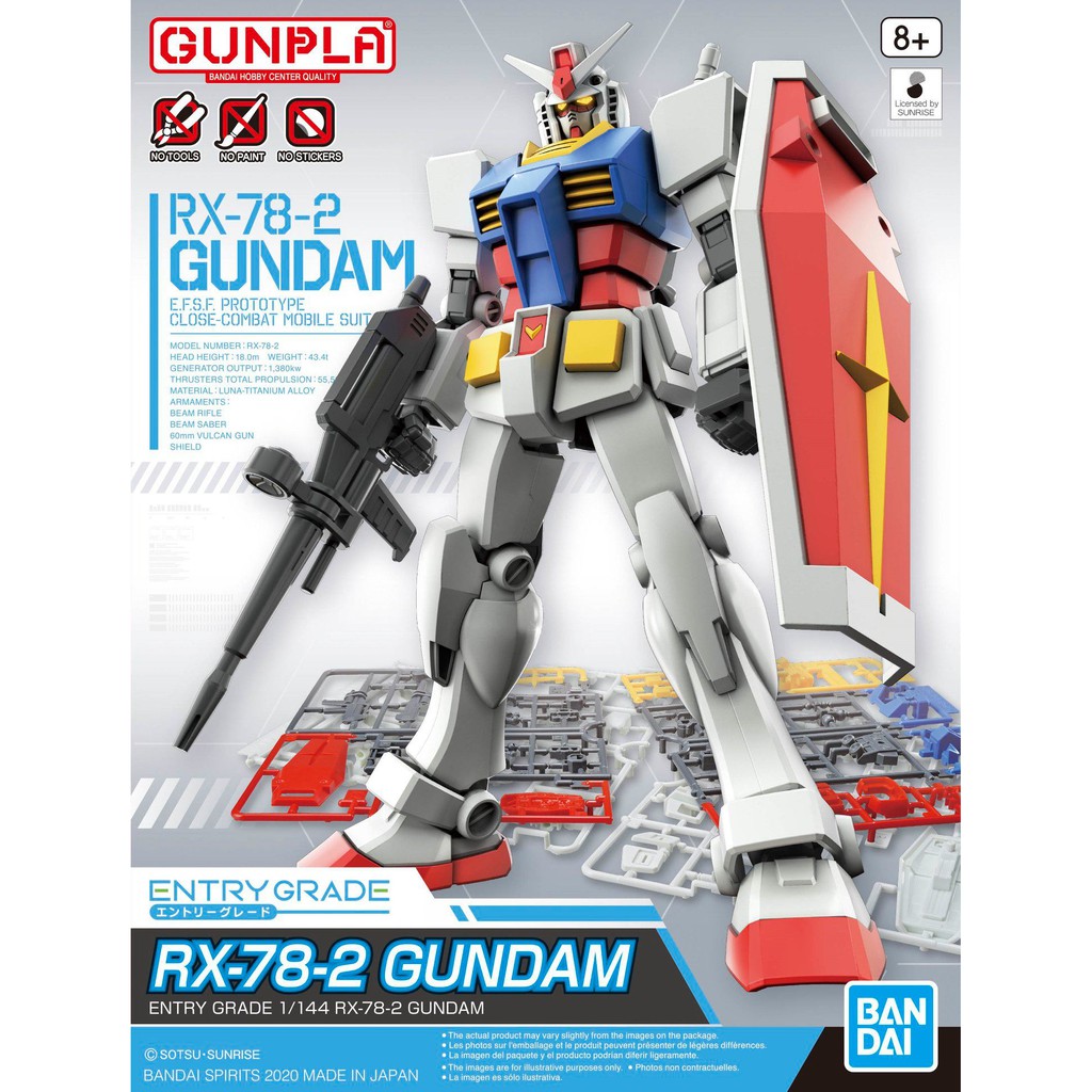 Bandai Entry Grade 1/144 RX-78-2 Gundam | Shopee Thailand