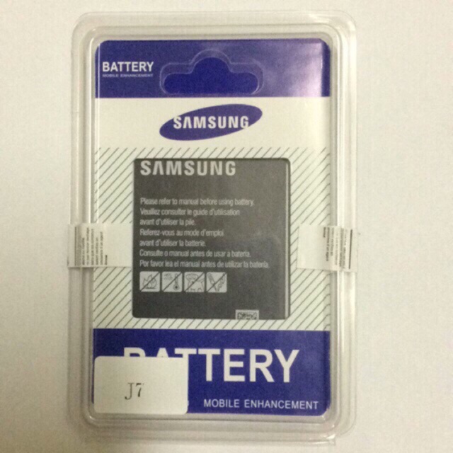 แบตเตอรี่ Samsung J7 (J700 ,J7 2015) J7core งานแท้ คุณภาพดี ประกัน6 ...