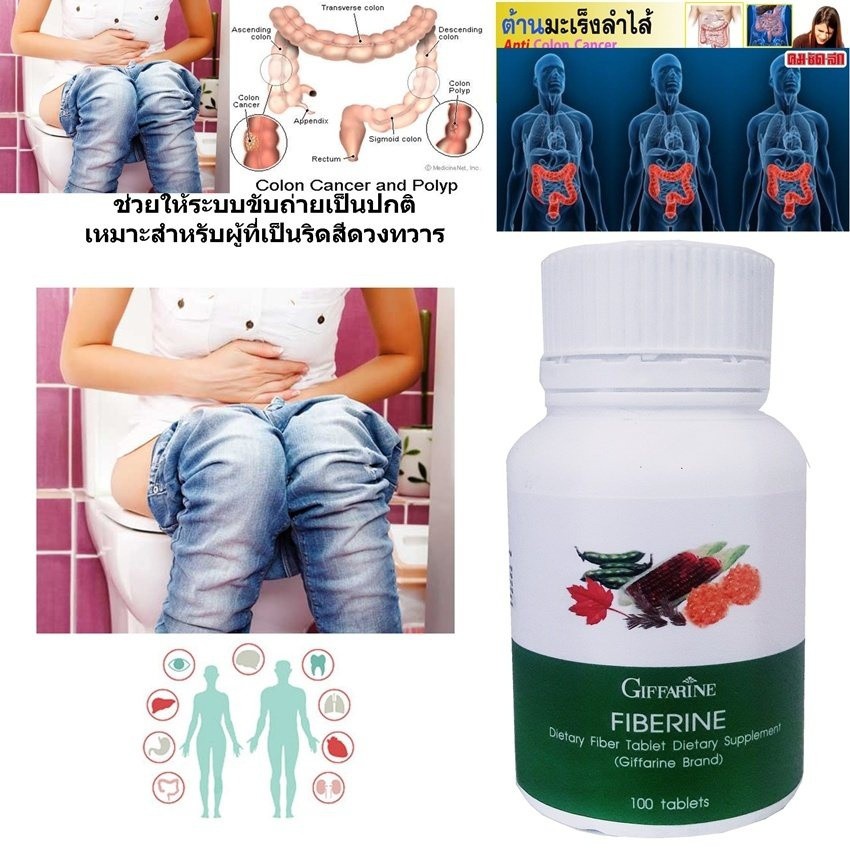Fiberine ไฟเบอรีน เสริมอาหารใยอาหารชนิดเม็ดช่วยให้ระบบขับถ่ายเป็นปกติ ...